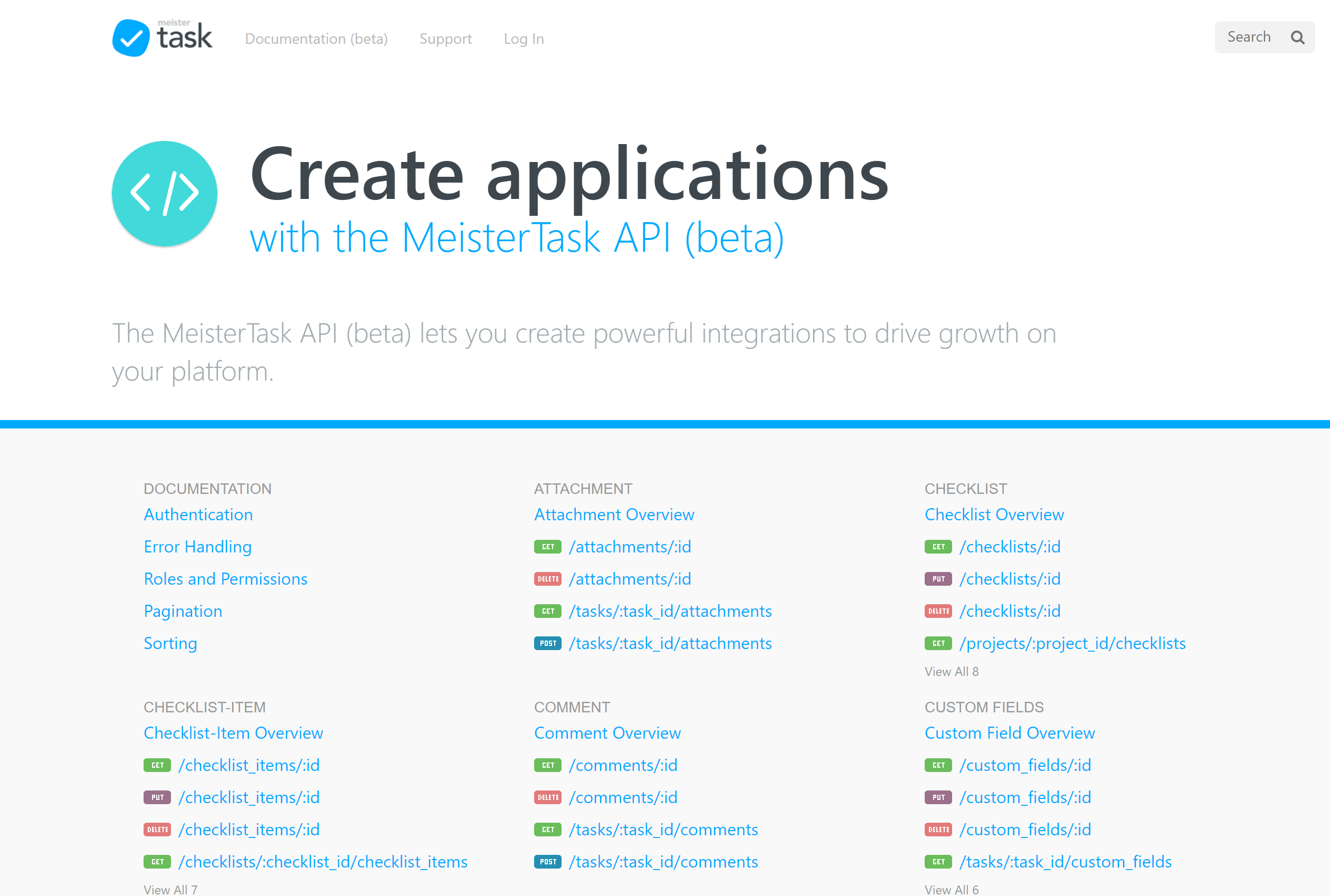 MeisterTask REST-API – MeisterTask
